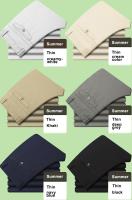 China Men's Business Pants Korean Style Cotton Polyester Trousers with Slit Side Pockets Sizes M to 8XL for sale