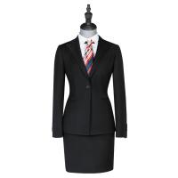 China Womens Plus Size Business Suit Set V-Neck Blazer Skirt Formal Office Wear 2 Piece for sale