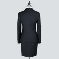 China Womens Plus Size Business Suit Set V-Neck Blazer Skirt Formal Office Wear 2 Piece for sale