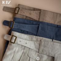 China Men's Summer Linen Blend Casual Suit Trousers Sizes S to 10XL Custom for sale
