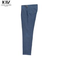 China Men's Summer Linen Blend Casual Suit Trousers Sizes S to 10XL Custom for sale