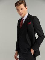 China Men's Slim Fit Wedding Suit Blazer Solid Dress Coat Business Jacket Polyester Cotton S-3XL for sale