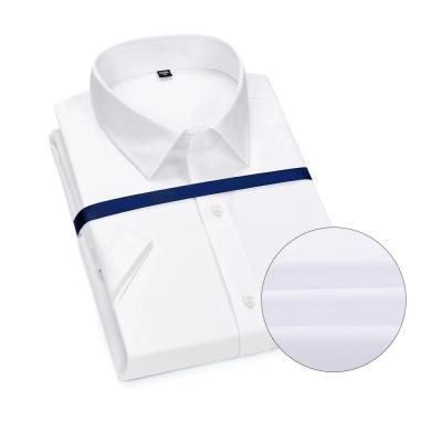 China Men's Business Dress Shirt Polyester Spandex No Iron Black Size XXL to 10XL for sale