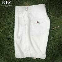 China Vintage Cotton High Waist Men's Classic Overalls Summer Trousers with Logo Sizes S-10XL for sale
