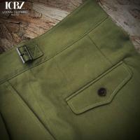 China Vintage Cotton High Waist Men's Classic Overalls Summer Trousers with Logo Sizes S-10XL for sale