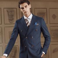 China Men's 3 Piece Suit Jacket Set Polyester Cotton Blend Sizes S to 3XL for Wedding Business Office for sale