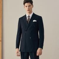 China Men's 3 Piece Suit Jacket Set Polyester Cotton Blend Sizes S to 3XL for Wedding Business Office for sale