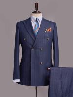China Men's 3 Piece Suit Jacket Set Polyester Cotton Blend Sizes S to 3XL for Wedding Business Office for sale