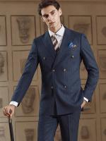China Men's 3 Piece Suit Jacket Set Polyester Cotton Blend Sizes S to 3XL for Wedding Business Office for sale