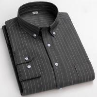 China Men's Corduroy Check Shirt and Trousers Set Office Wear Black XXL to 10XL for sale