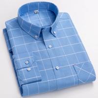 China Men's Corduroy Check Shirt and Trousers Set Office Wear Black XXL to 10XL for sale