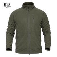 China Woodland Camouflage Men's Polar Fleece Combat Jacket Winter Outdoor S-3XL for sale