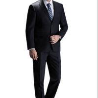 China Anti-Static Black Work Suit Professional Slim Fit Business Clothing 160-190cm for sale