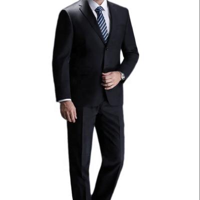 China Anti-Static Black Work Suit Professional Slim Fit Business Clothing 160-190cm for sale