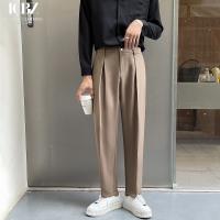 China Customizable Men's Casual Business Suit Pants Wool Blend Fabric Sizes S to 3XL for sale