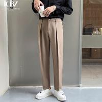 China Customizable Men's Casual Business Suit Pants Wool Blend Fabric Sizes S to 3XL for sale