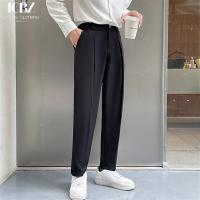 China Customizable Men's Casual Business Suit Pants Wool Blend Fabric Sizes S to 3XL for sale