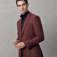 China Men's 3 Piece Suit Set Polyester Cotton for Wedding Groom Business Events Sizes S to 3XL for sale
