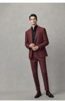 China Men's 3 Piece Suit Set Polyester Cotton for Wedding Groom Business Events Sizes S to 3XL for sale