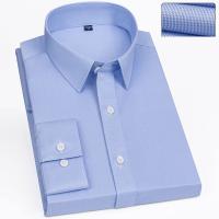 China Men's Breathable Non-Iron 100% Cotton Straight Cut Shirt Trouser Black XXL to 10XL for sale