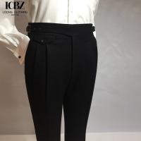 China Custom Business Suit Pants for Men Worsted Woolen Trousers S-3XL MOQ 50 for sale