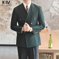 China OEM Slim Italian Style Peaked Lapel Suit for Men Professional Business Caramel Color S-3XL for sale