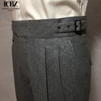 China Custom Business Suit Pants for Men Worsted Woolen Trousers S-3XL MOQ 50 for sale