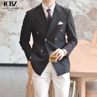 China OEM Slim Italian Style Peaked Lapel Suit for Men Professional Business Caramel Color S-3XL for sale