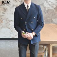 China OEM Slim Italian Style Peaked Lapel Suit for Men Professional Business Caramel Color S-3XL for sale