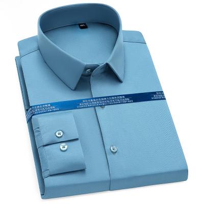 China Men's Summer Casual Shirt Polyester Spandex Full Sleeves Black Size XXL to 10XL MOQ 2 for sale