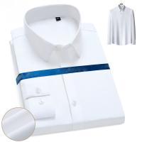 China Men's Summer Casual Shirt Polyester Spandex Full Sleeves Black Size XXL to 10XL MOQ 2 for sale