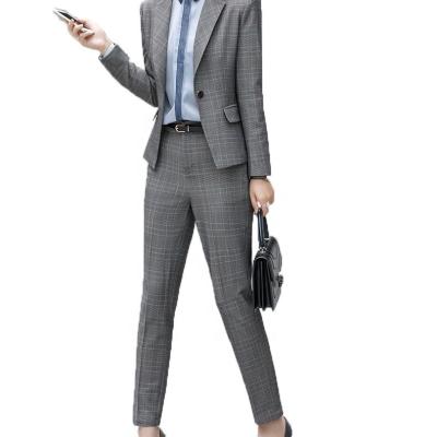 China Women's Slim Striped Suit Blazer Jacket Plus Size S-XXL Office Lady Autumn Business Coat for sale