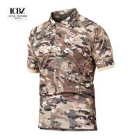 China Camouflage Quick-Dry Gym T-Shirt for Men UV Resistance Polyester Cotton Nylon S-3XL for sale