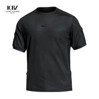 China Woodland Camouflage Men's Training T-Shirt Quick Dry Polyester Cotton S-3XL Custom Logo for sale