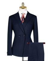 China Custom Ladies Double Breasted Formal Suits Women Sizes S-2XL 60 Polyester 40 Viscose for sale