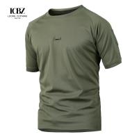 China Quick-Dry UV Resistance Tactical Gym T-Shirt for Men S-3XL Polyester Cotton Nylon for sale