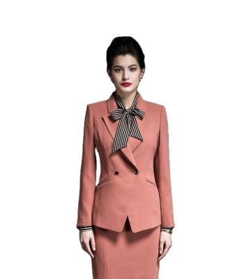 China Women's Slim Fit Blazer Suit Set 2 Piece Business Office Wear S-XXXL for sale