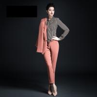 China Women's Slim Fit Blazer Suit Set 2 Piece Business Office Wear S-XXXL for sale