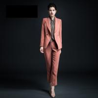 China Women's Slim Fit Blazer Suit Set 2 Piece Business Office Wear S-XXXL for sale