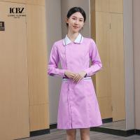 China Nursing Medical Scrub Jogger Suit Set Ciel Blue Floral Hospital Uniform Sizes S to XXL for sale