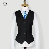 China Women Formal Slim Fit Business Vest Single Button Closure S M L XL for sale