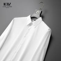 China Plain Dyed Regular Fit 100% Cotton Long Sleeve Oversize Customized Shirt for Men for sale