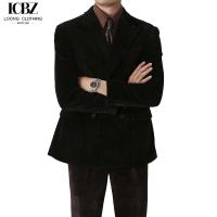 China Men's Slim Fit Double Breasted Suit Polyester Cotton Blend S-10XL Custom for sale