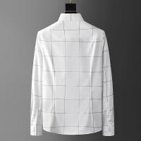 China Men's Cotton Polyester Plaid Shirt Autumn Casual Long Sleeve Large Size 5XL for sale