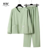 China Custom Unisex Medical Scrubs Stretch Uniform Sizes S-XXL Polyester Cotton Blend for sale