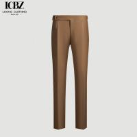 China Customizable Men's Business Suit Pants Wool Blend Fabric Sizes S-3XL for sale