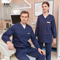 China Customizable Men's Formal Shirt Polyester Cotton Blend Sizes S to XXL for Healthcare Workers for sale