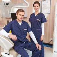 China Customizable Men's Formal Shirt Polyester Cotton Blend Sizes S to XXL for Healthcare Workers for sale