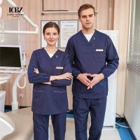 China Customizable Men's Formal Shirt Polyester Cotton Blend Sizes S to XXL for Healthcare Workers for sale