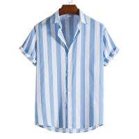 China Summer Men's Short Sleeve Nonwoven Fabric Shirt Plus Size S-3XL White for sale